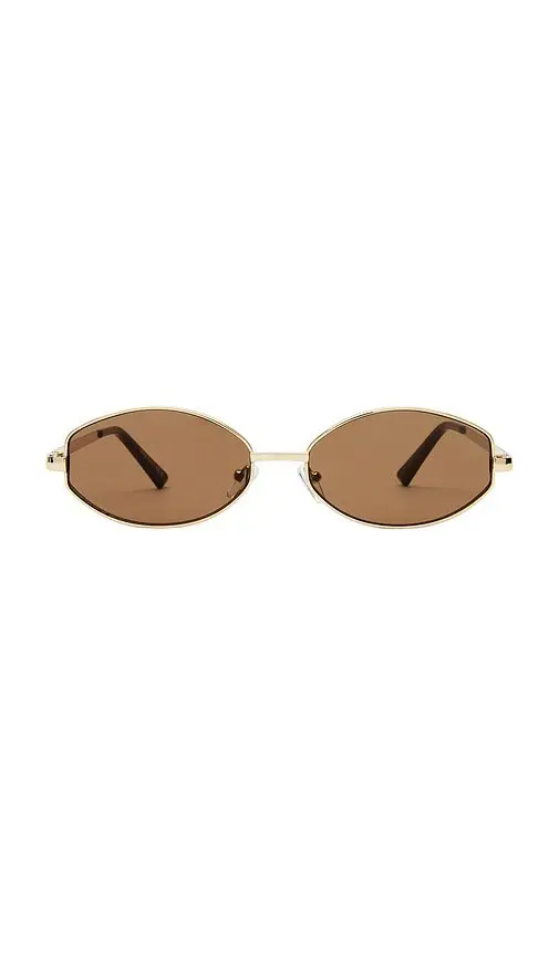 AIRE Objective Sunglasses In Metallic Gold