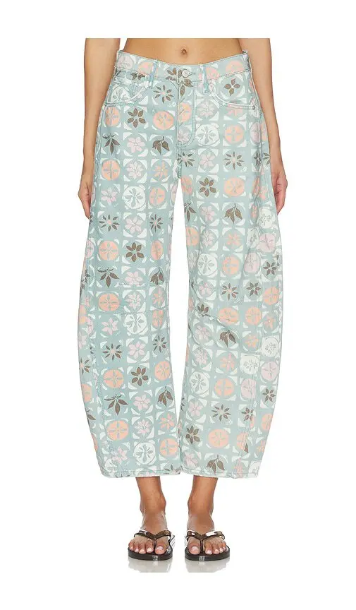 Free People X We The Free Good Luck Printed Barrel - Jade Combo