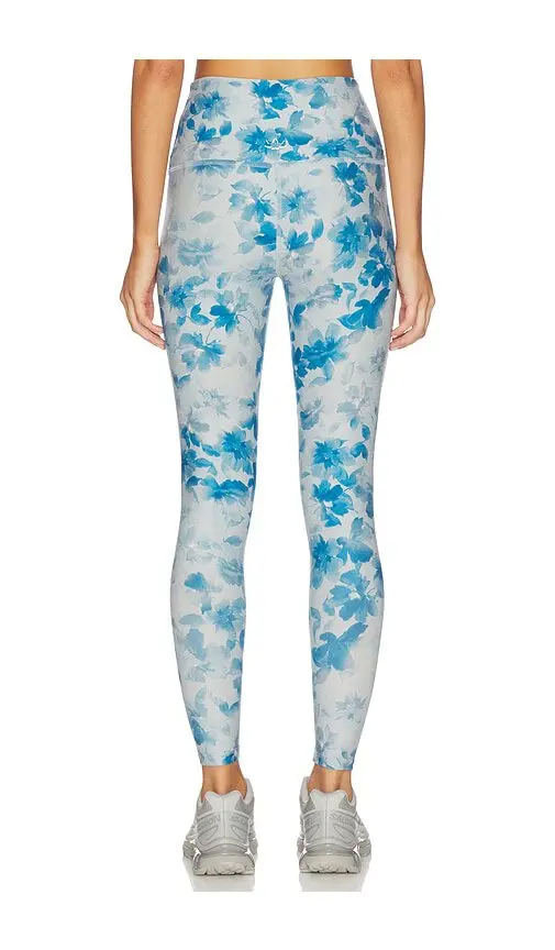Beyond Yoga Softmark High Waisted Midi Legging In Blue - Daydream Meadow