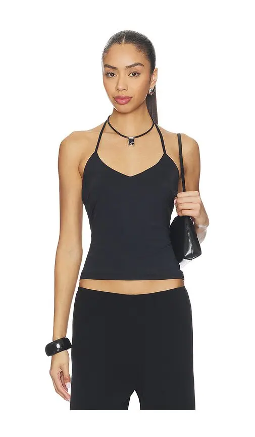 NAKEDVICE The Stevie Halter Top - Black
