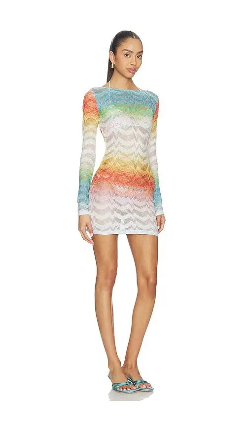 Missoni Long Sleeve Mini Dress - Multicolor | Editorialist