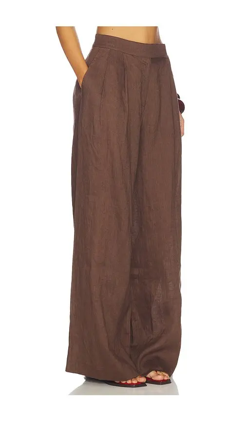 AEXAE Linen Palazzo Trousers