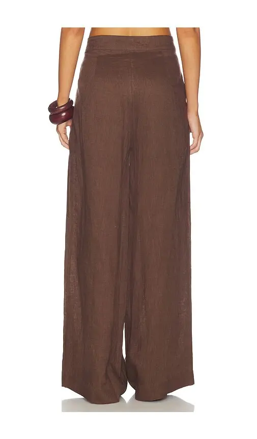AEXAE Linen Palazzo Trousers