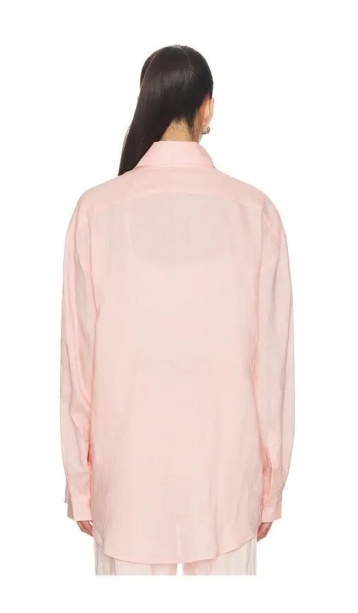 AEXAE Linen Woven Shirt - Soft Pink