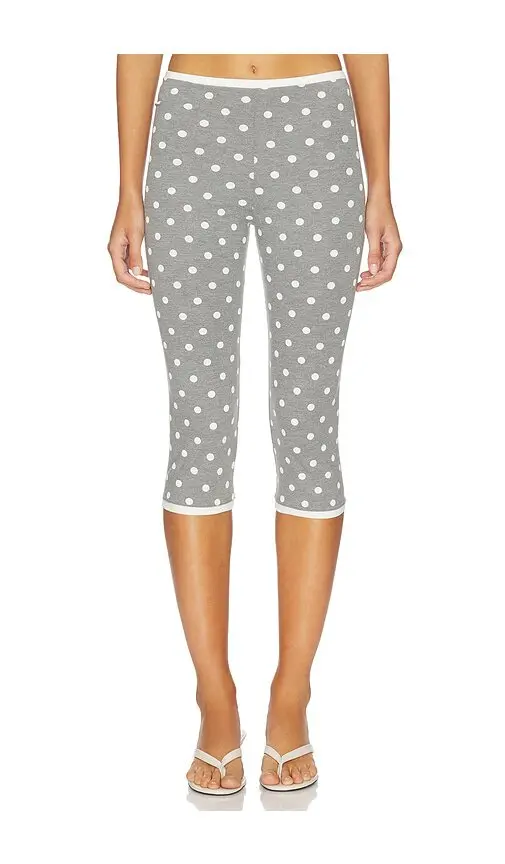 ROWEN ROSE Polka Dots Capri Pants