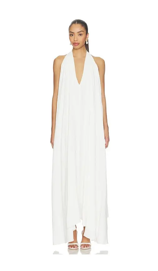 AEXAE Drape Maxi Dress
