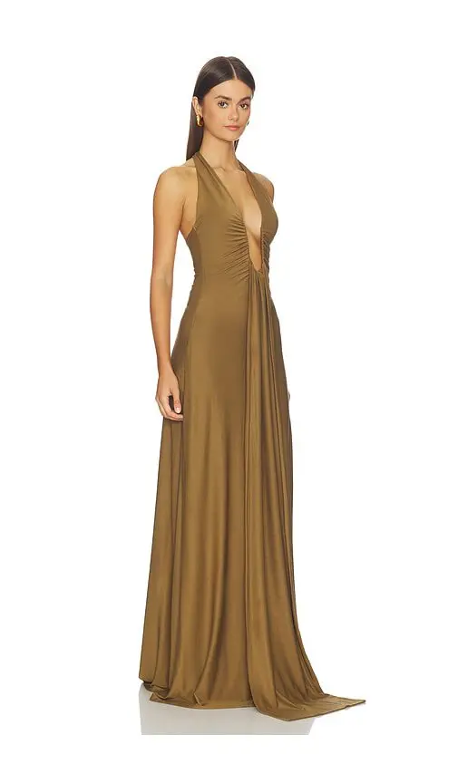 Misha Collection Cupro Maxi Dress