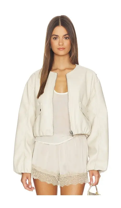Blanknyc Bomber Jacket In Neutral