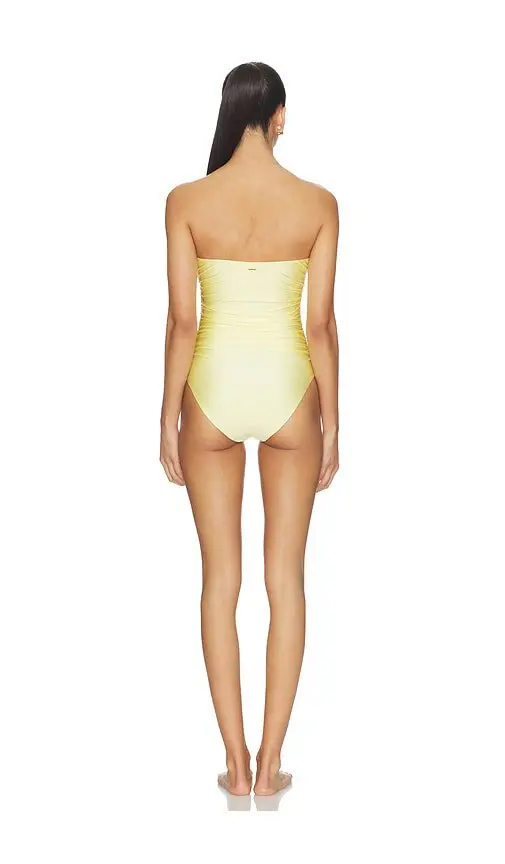 Simkhai Lorena Shell Strapless One Piece