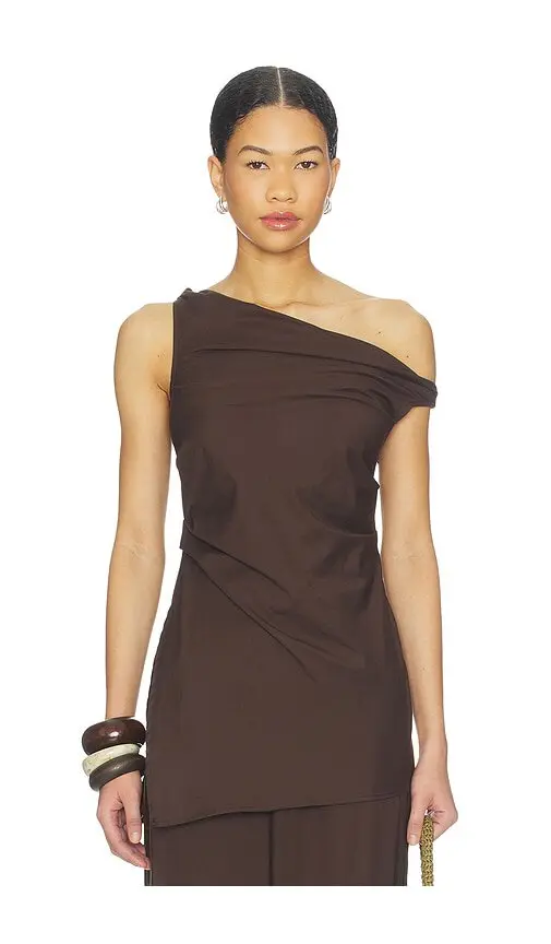 Faithfull The Brand The Cosima Top - Espresso