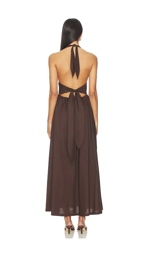 Faithfull The Brand Lido Maxi Dress - Espresso