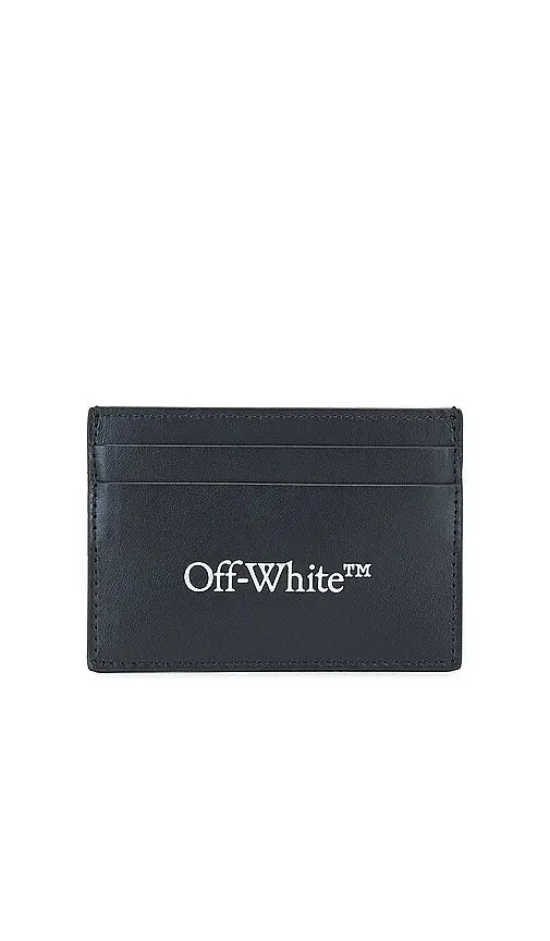 Off-White Bookish Card Case In Black - Black & White