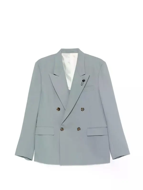 LARDINI Double-breasted Blazer - Blue