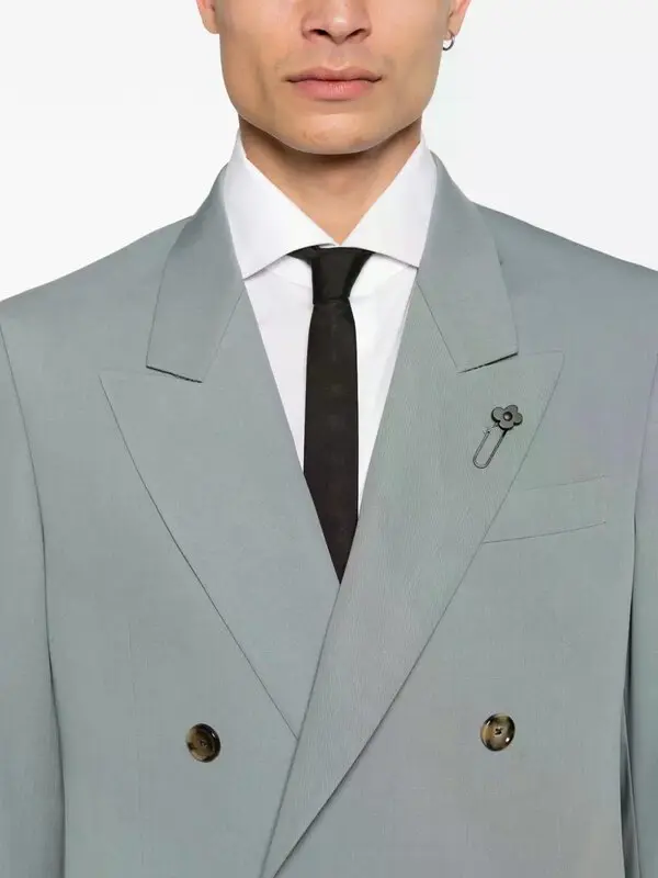 LARDINI Double-breasted Blazer - Blue