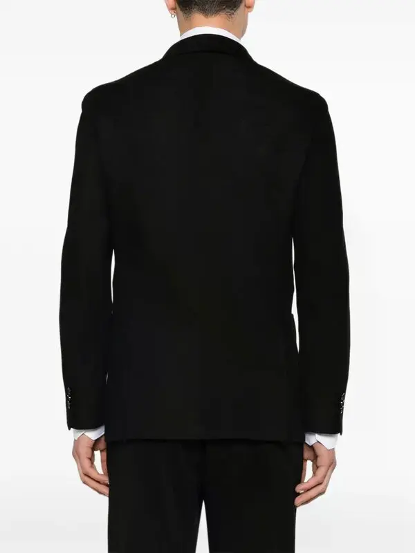 LARDINI Logo-pin Blazer - Black
