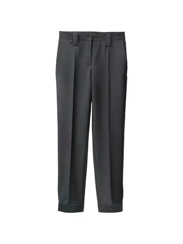 Versace Wool-mohair Formal Trousers - Grey