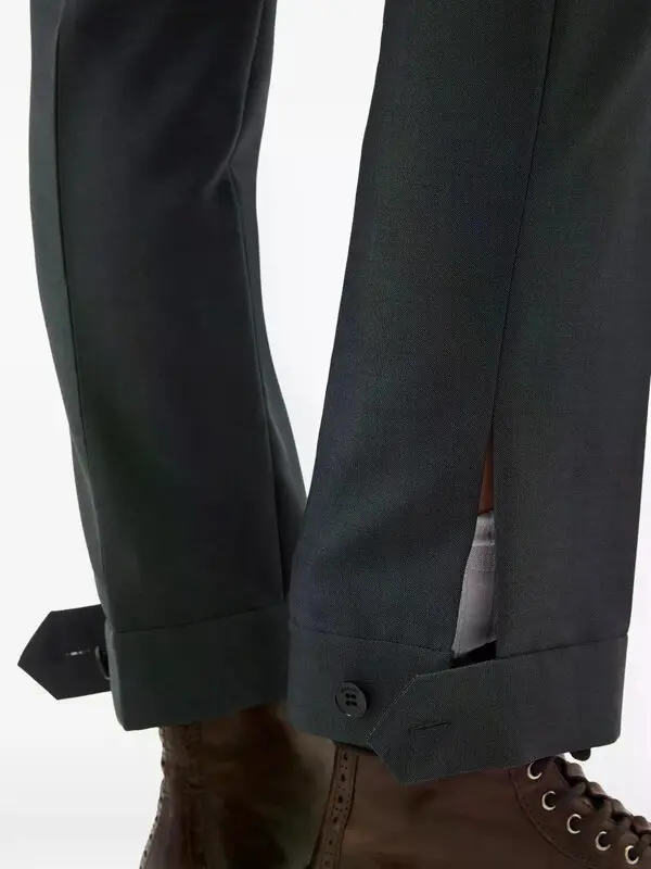 Versace Wool-mohair Formal Trousers - Grey