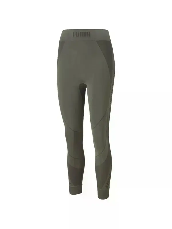 PUMA Logo-waist Leggings - Green