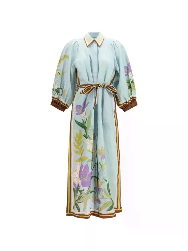 ALEMAIS Floral-print Midi Dress