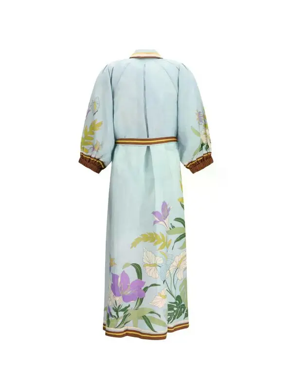 ALEMAIS Floral-print Midi Dress