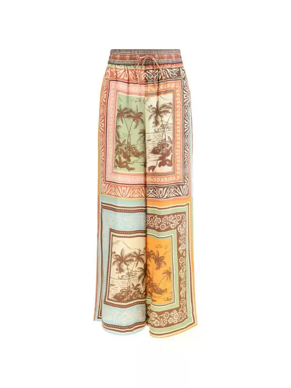 ALEMAIS Alberta Palazzo Pants - Brown