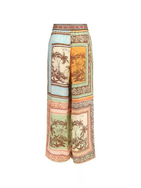 ALEMAIS Alberta Palazzo Pants - Brown