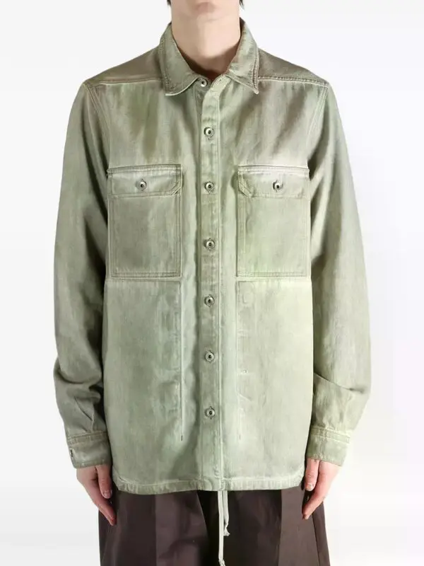 Rick Owens Flap-pocket Denim Shirt