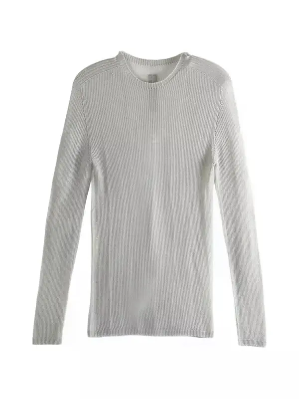 Rick Owens Ribbed Knit Semi-sheer T-shirt