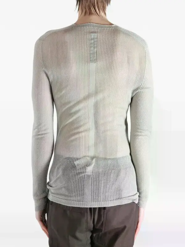 Rick Owens Ribbed Knit Semi-sheer T-shirt
