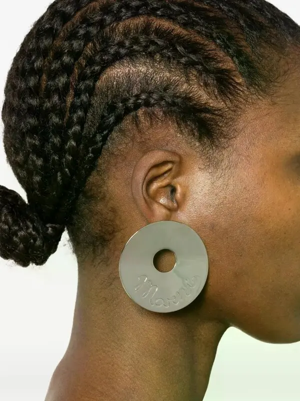 Marni Logo Round Earrings