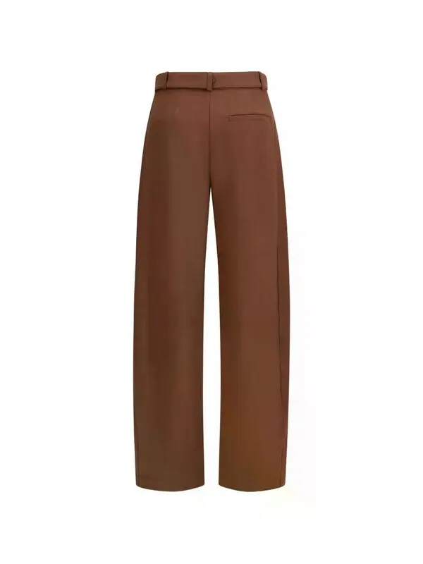 Pinko Belted Straight-leg Trousers