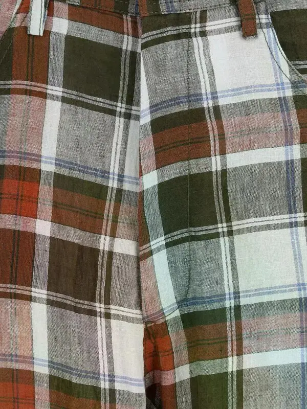 MARBELL Courtney Plaid Trousers - Green