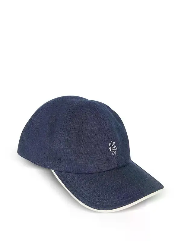 Eleventy Logo-embroidered Baseball Cap - Blue