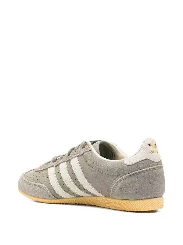 Adidas Striped Perforated Sneakers - Grey
