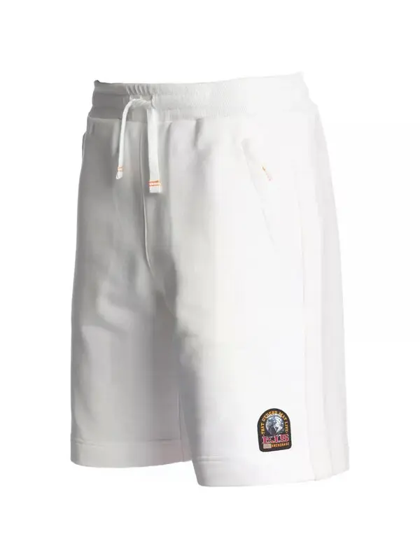 PARAJUMPERS Logo-patch Drawstring Shorts - White