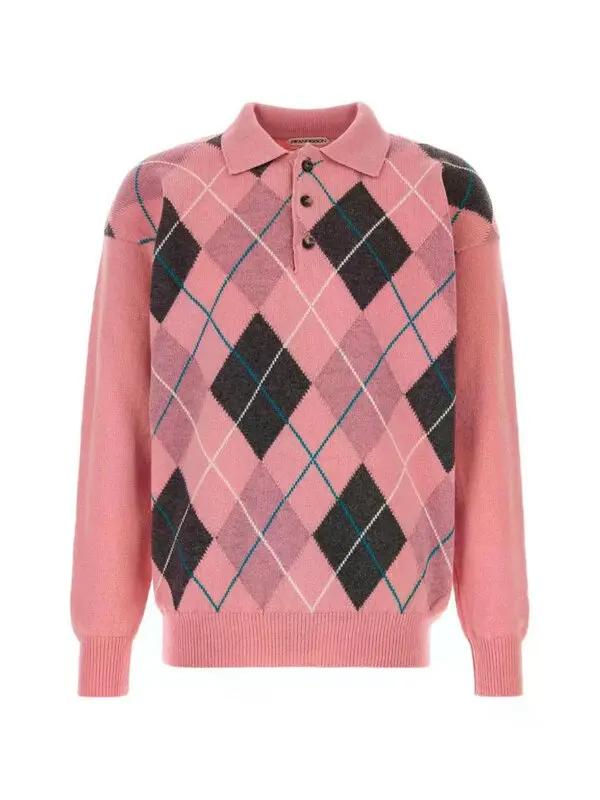 JW Anderson X Pringle Of Scotland Knitted Polo Shirt