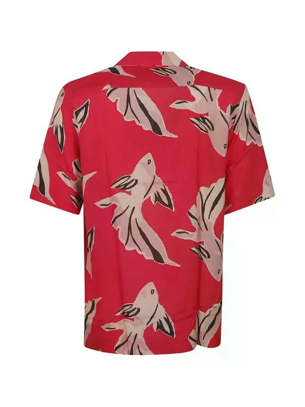 Paul Smith Fish-print Short-sleeve Shirt