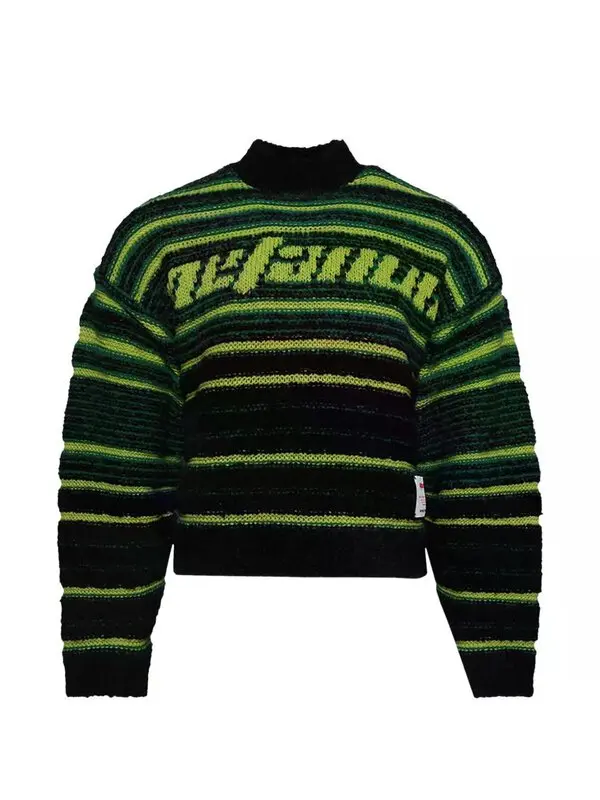 RRR123 Striped Roll-neck Sweater