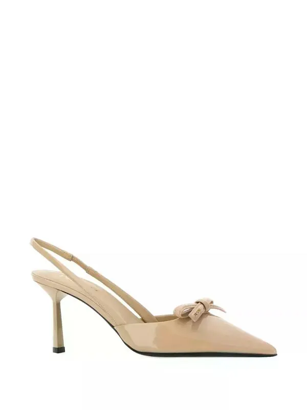Prada Bow-detail Slingback Pumps - Neutrals