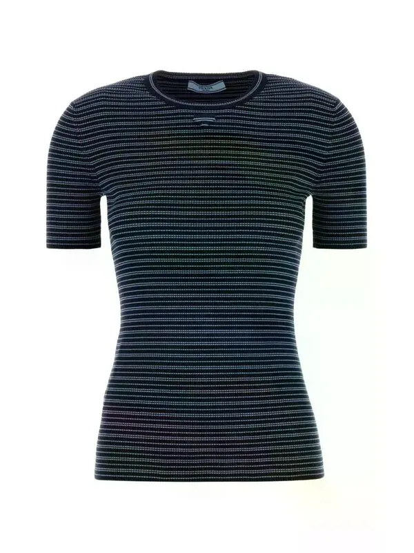 Prada Striped Knitwear Top