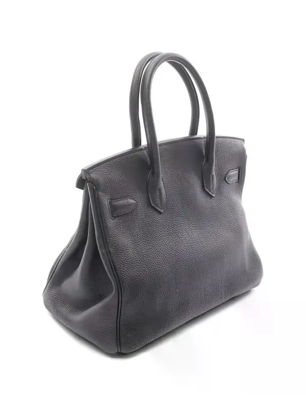 Hermès 2022 Birkin 30 Leather Handbag - Black