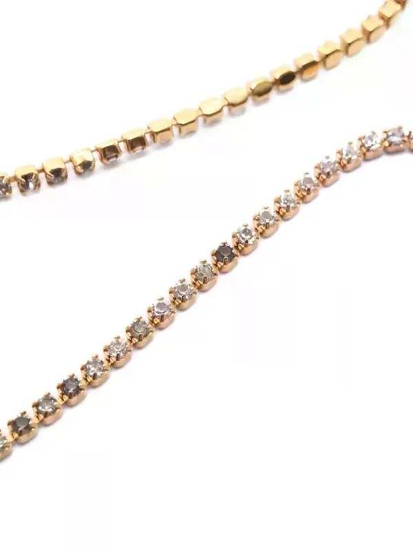 Celine 2010s Triomphe Sparkle Necklace