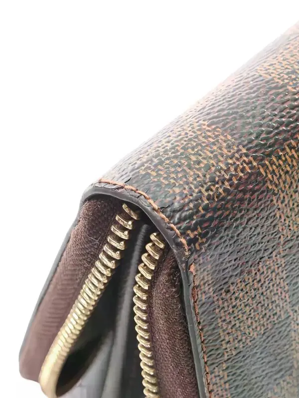 LOUIS VUITTON 2012 Damier Ebene Zippy Wallet