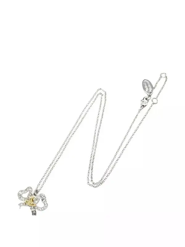 VIVIENNE WESTWOOD Rigoberta Ribbon Orb Necklace - Silver