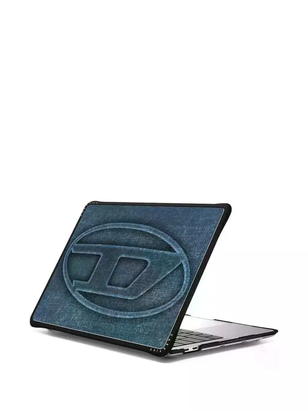 DIESEL® Macbook 12 Denim Logo Laptop Sleeve - Blue