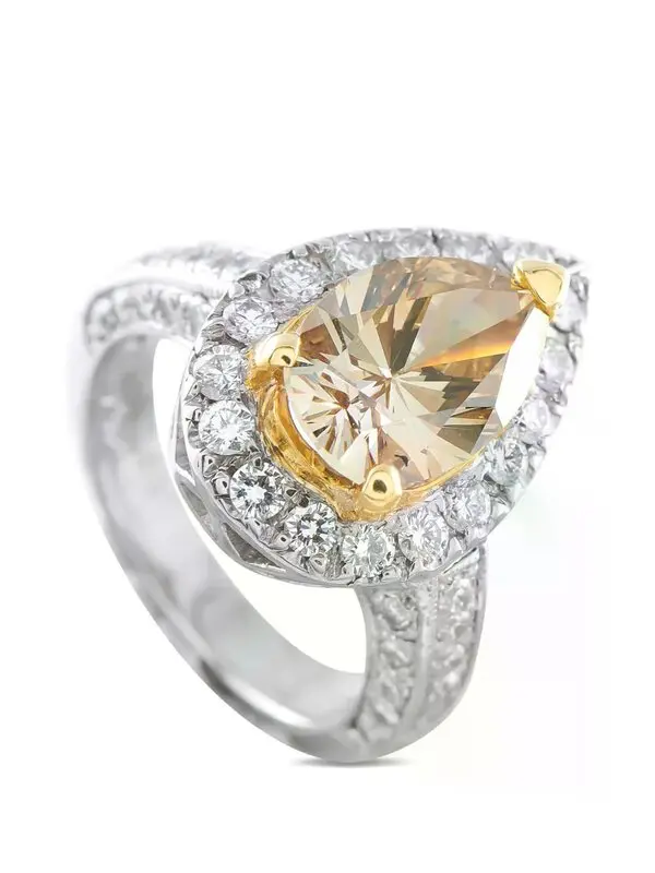 LB EXCLUSIVE Diamond Halo Ring - Silver