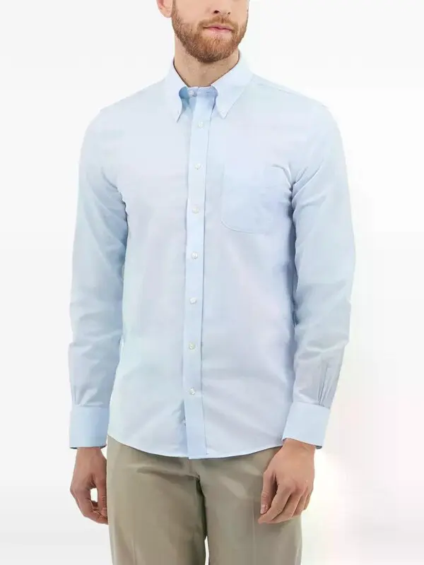 Brooks Brothers Button-fastening Down-collar Shirt - Blue