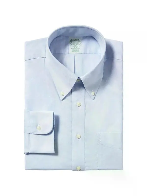 Brooks Brothers Button-fastening Down-collar Shirt - Blue