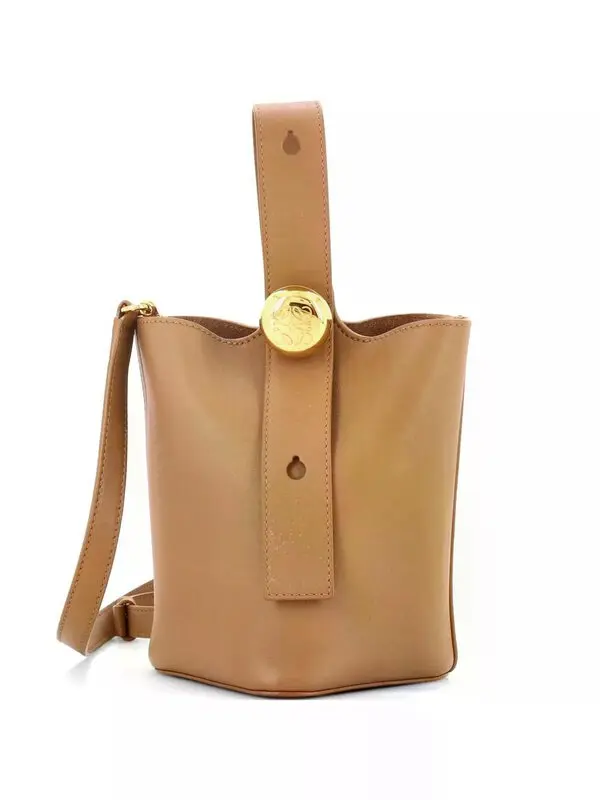 Loewe Pebble Leather Bucket Bag - Brown