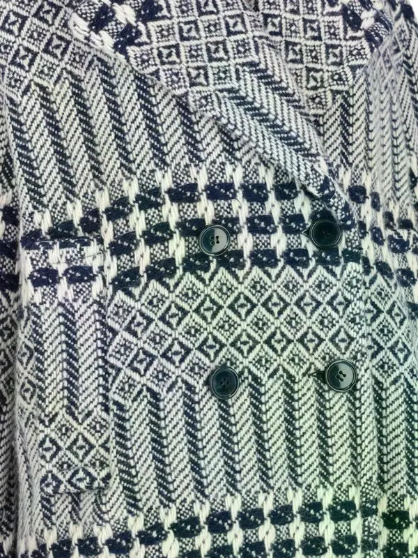 PIOMBO Geometric Double-breasted Jacket